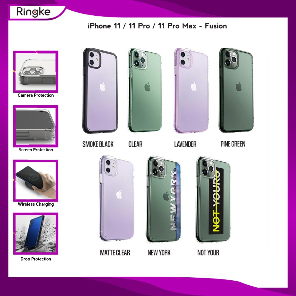 Jual Ringke Casing iPhone 11 11 Pro 11 Pro Max Fusion softcase Anti ...