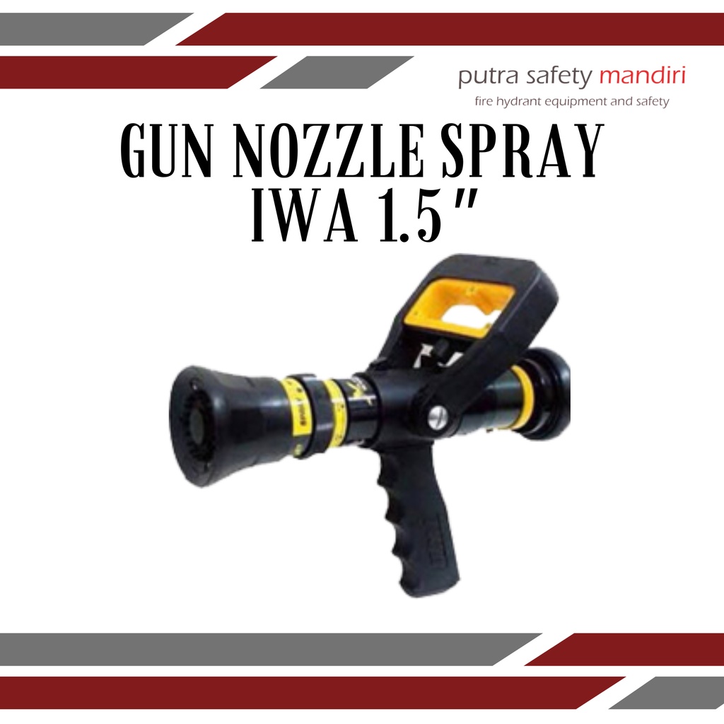 Jual FIRE GUN NOZZLE SPRAAY IWA 1.5" - 2.5" KONEKSI MACHINO TEKANAN 10 ...