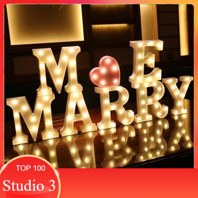 Jual Studio3 Lampu Hias Huruf Abjad Mini Letter Light LED / Lampu Tidur ...