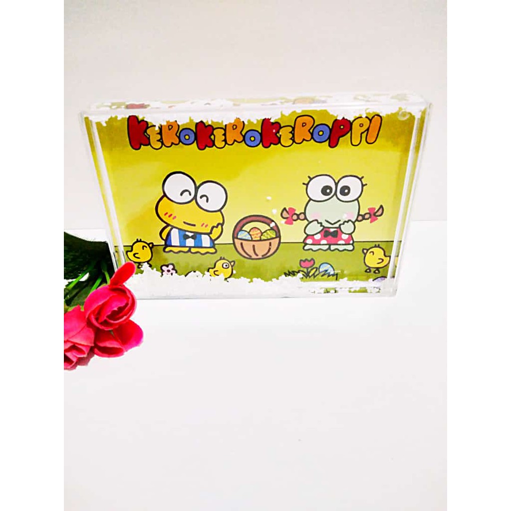 Jual KOTAK FOTO / FRAME PHOTO / WATERFRAME / WATERGLIITER KEROPPI LUCU ...
