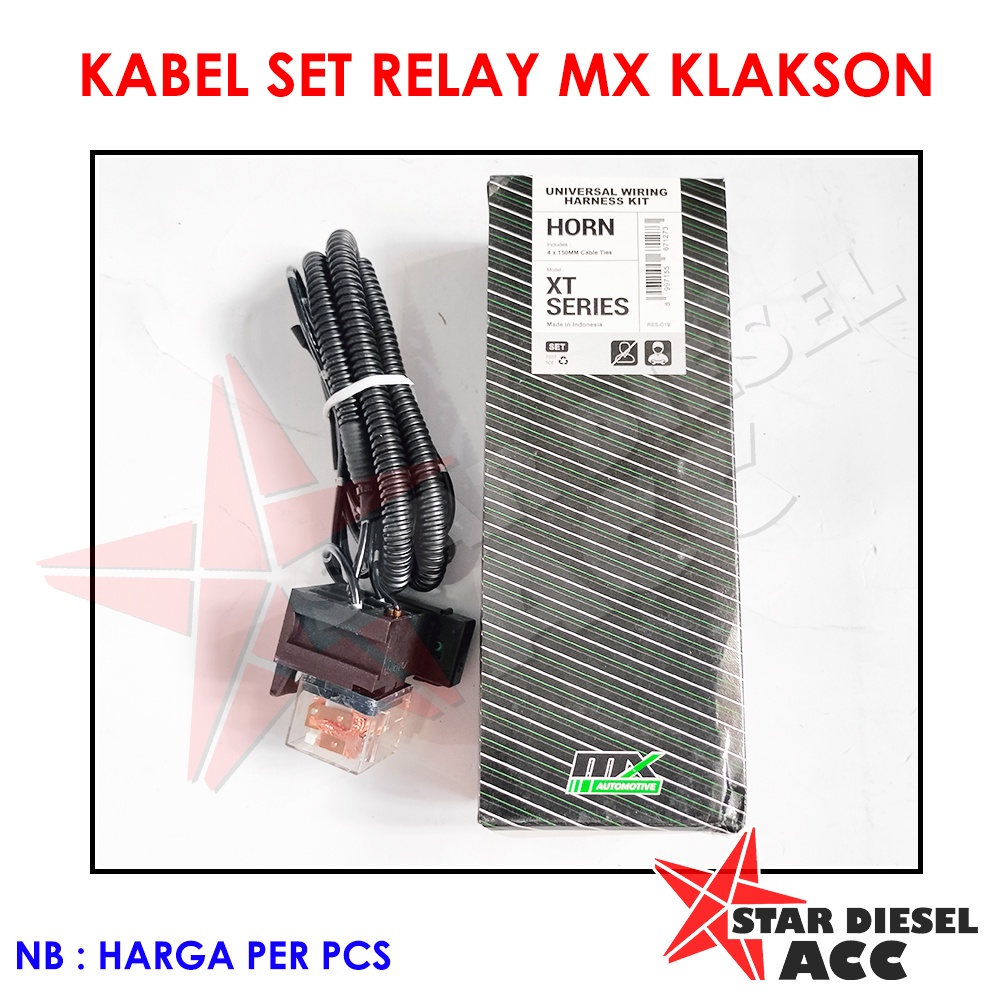 Jual KABEL RELAY MX KLAKSON SET KABEL SET RELAY MX KLAKSON 12V 40A ...