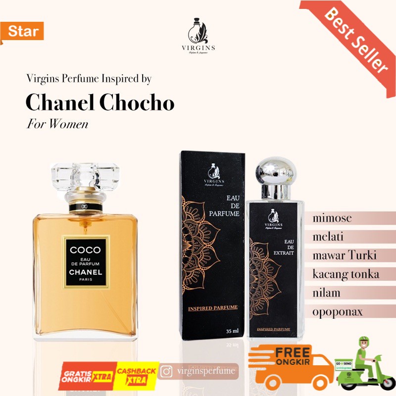 Jual Parfum Virgins Perfume CHANEL CHOCHO Inspired Perfume | Shopee ...