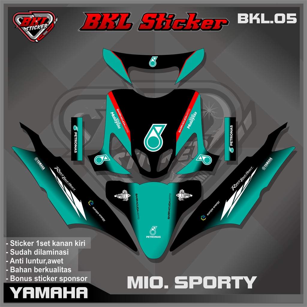 Jual Stiker Striping DECAL Variasi Lis MIO SPORTY Full Body Desain ...