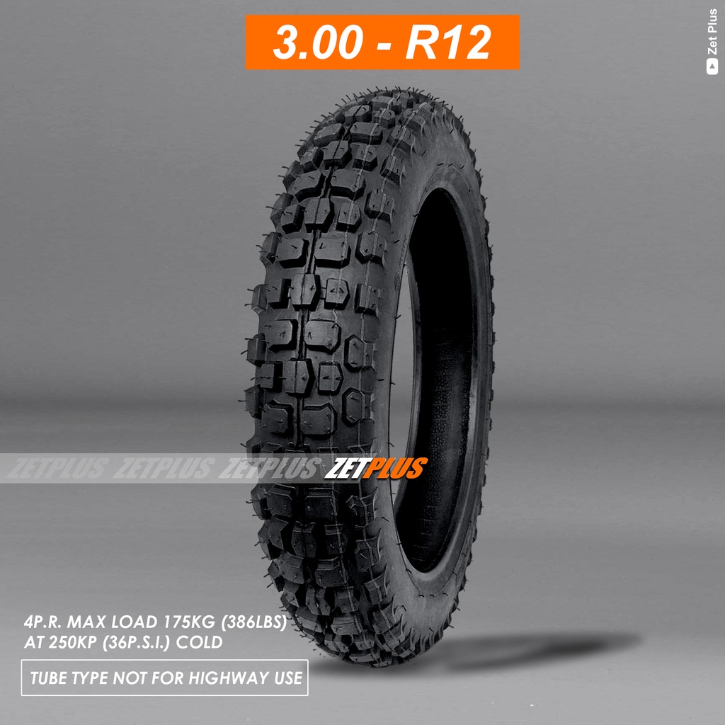 Jual BAN TRAIL R12 (Ukuran 80/100-12 atau 3.00-12) /ban luar offroad ...