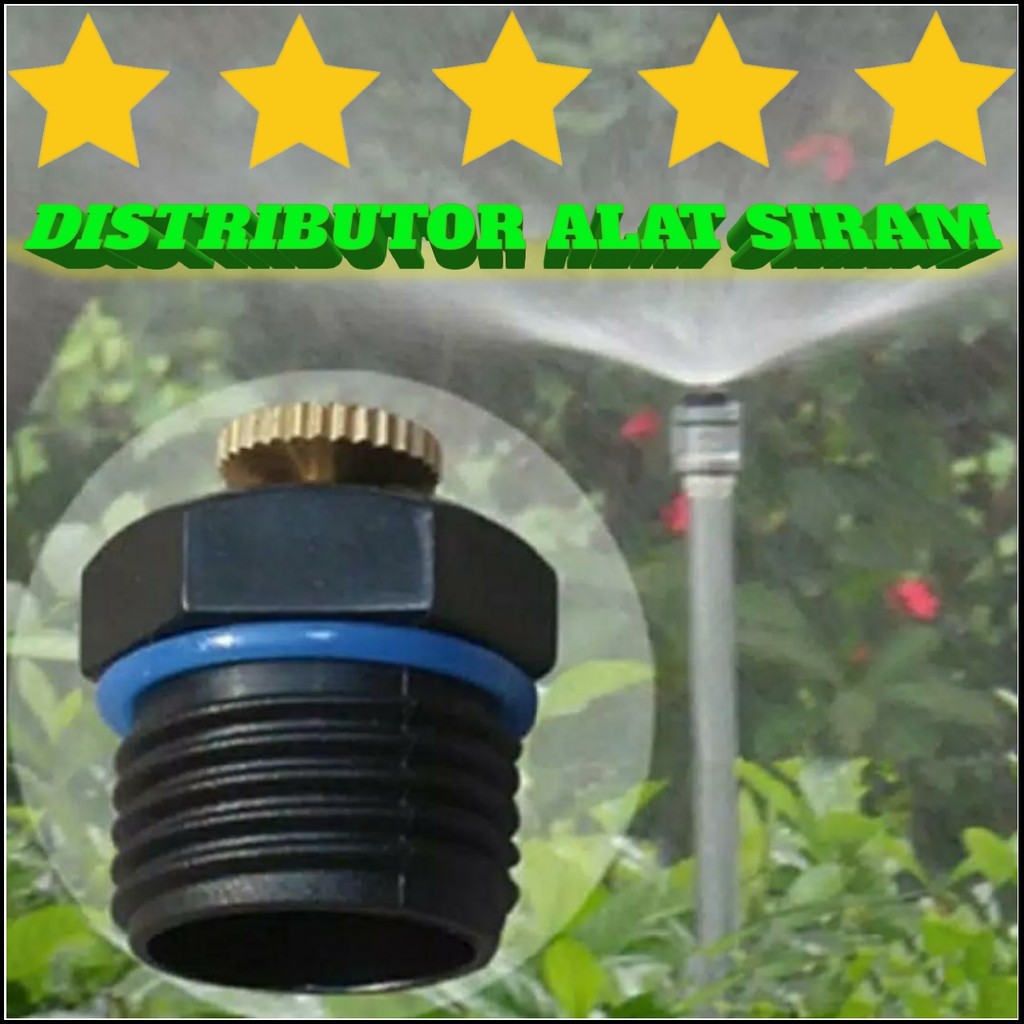 Jual SPRINKLER TAMAN SPRAYER ADJUSTABLE ALAT SIRAM KUNINGAN KRAN ...