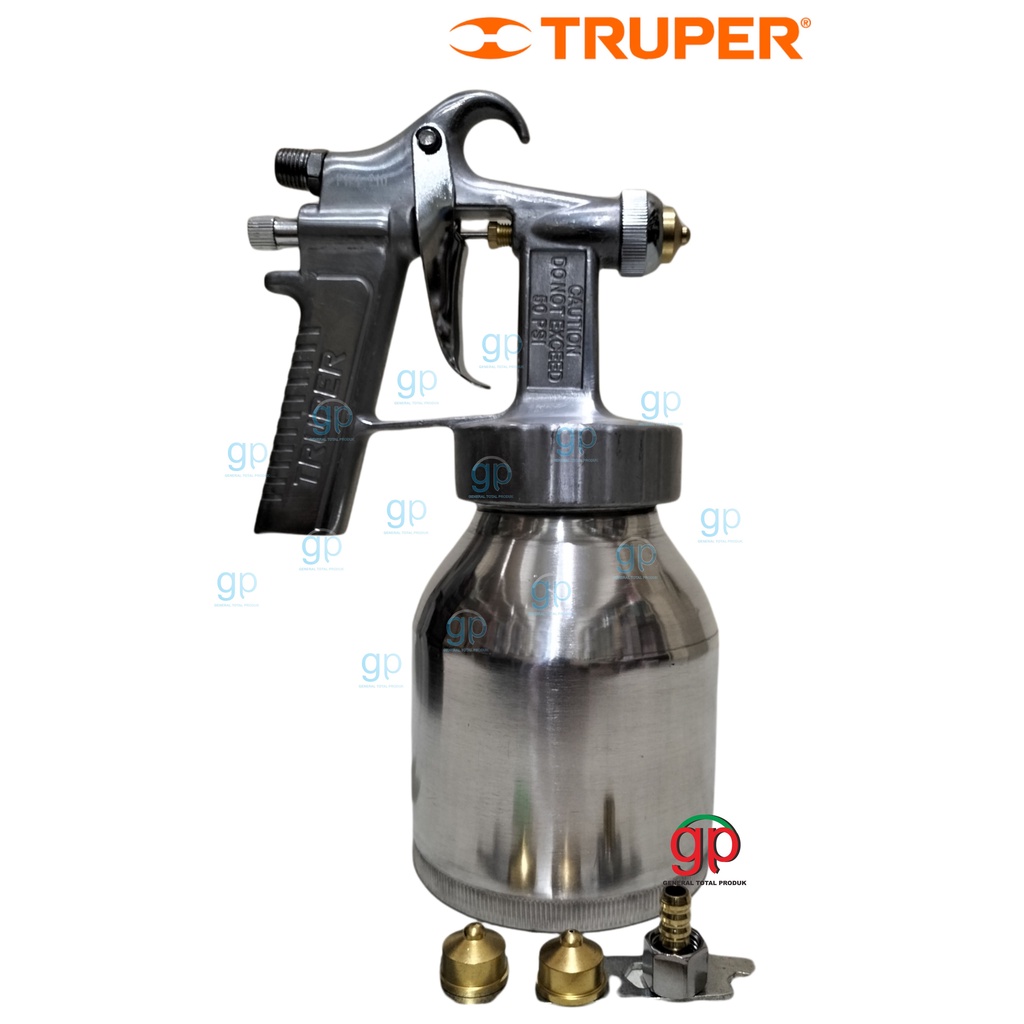 Jual spray gun tabung bawah TRUPER spet cat tabung bawah semprotan cat ...