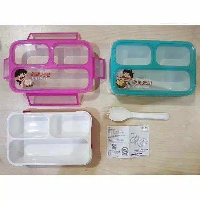 Jual Lunch box yooyee 3 sekat anti tumpah | Shopee Indonesia