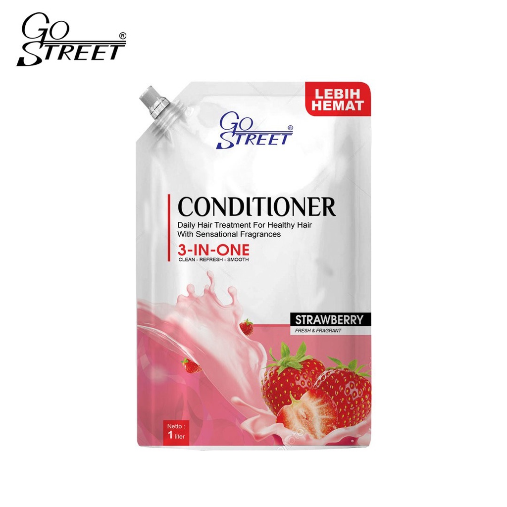 Jual GO STREET Kondisioner Professional Varian Strawberry 1 Liter ...