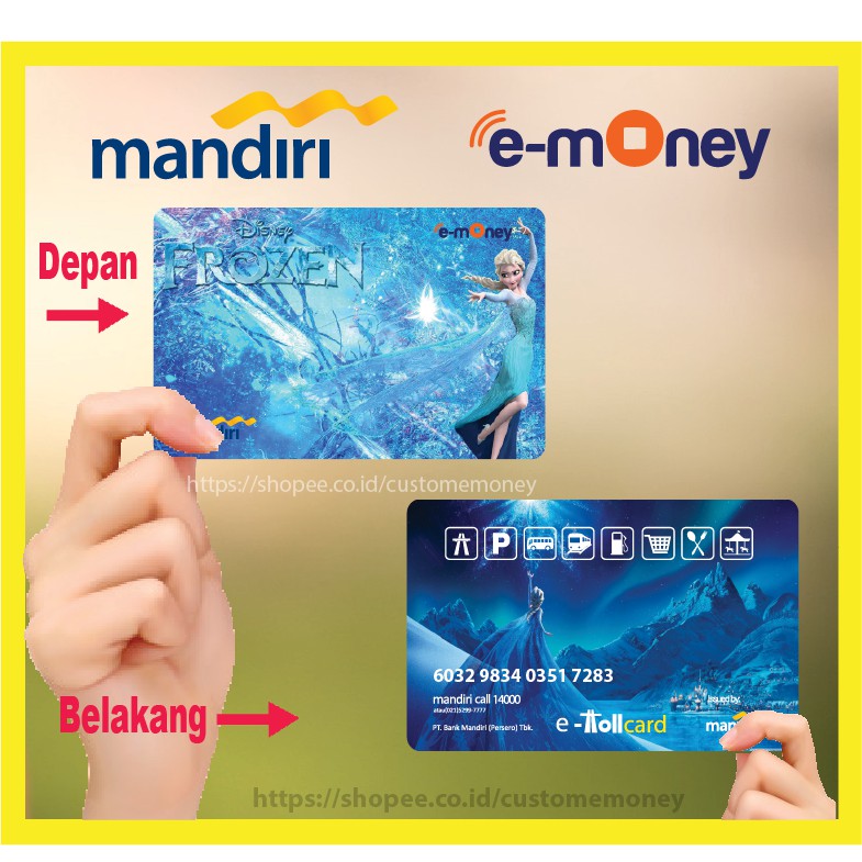Jual Emoney Disney Elsa Frozen Kartun Movie Etoll EMoney Mandiri Flazz ...