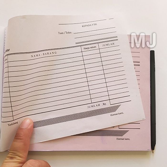 Jual Bon Nota Faktur Besar Rangkap 2 / Nota Rangkap 2 setengah folio ...
