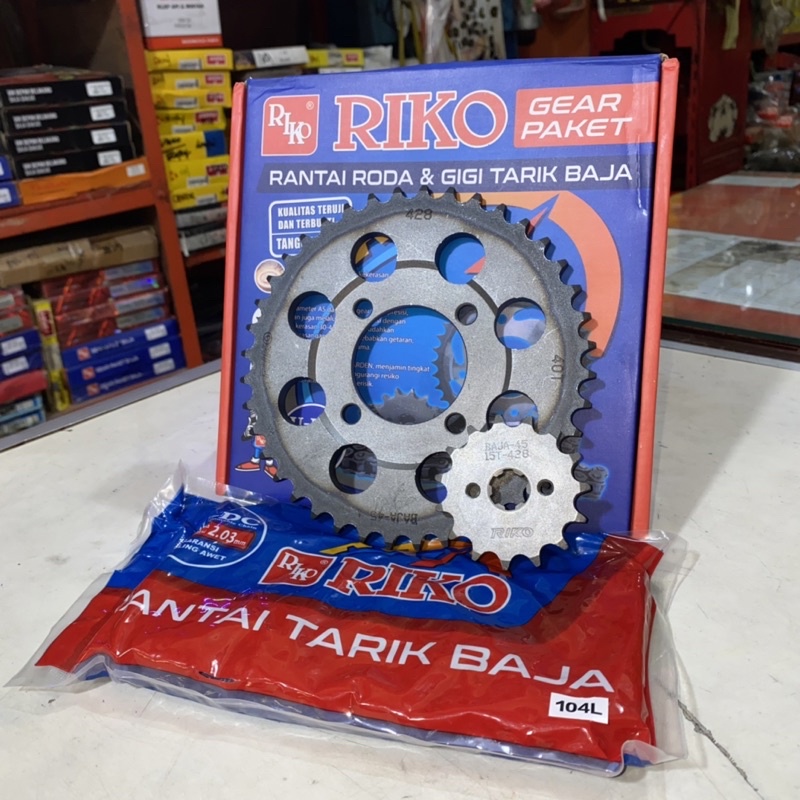 Jual GEAR SET RIKO BAJA SEPUH SUPRA SUPRA X SUPRA FIT SUPRA 100 OLD ...