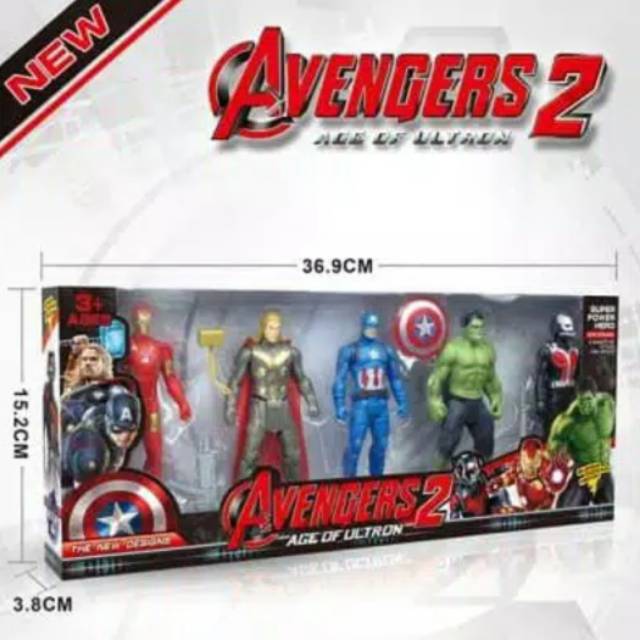Jual MAINAN ROBOT THE AVENGER ISI 5PCS | Shopee Indonesia