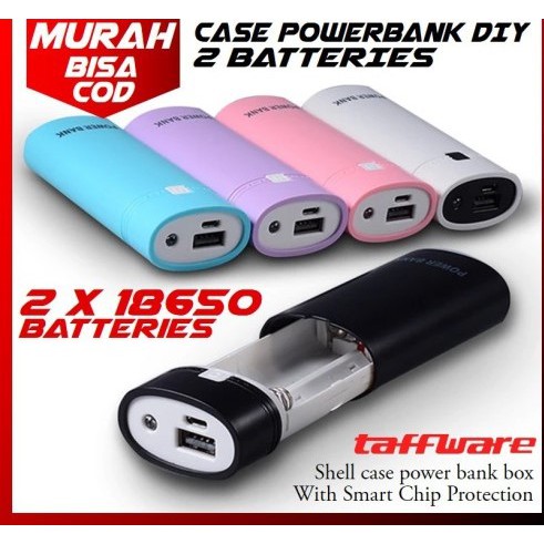 Jual Taffware BOX Case Power Bank DIY Untuk 2PCS Baterai 18650 | Shopee ...