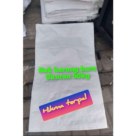 Jual sak karung putih polos BARU 50kg | Shopee Indonesia
