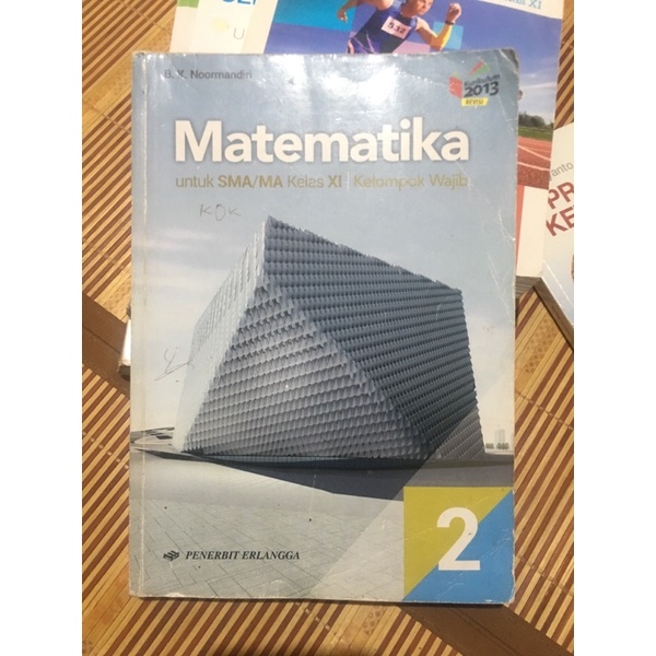 Jual MATEMATIKA Erlangga Kelas XI K13 (BEKAS) | Shopee Indonesia