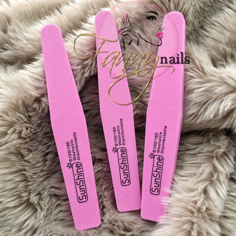 Jual BUFFER SUNSHINE PATAH DIAMOND 100/180 washable nail buffer art ...