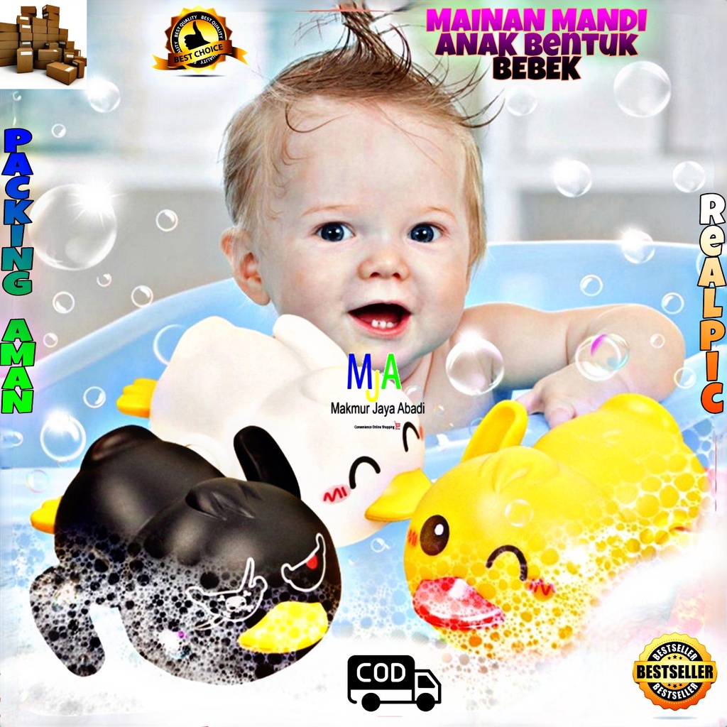 Jual Mainan Mandi Anak Bebek Air / Katak Model Berenang Bergerak ...