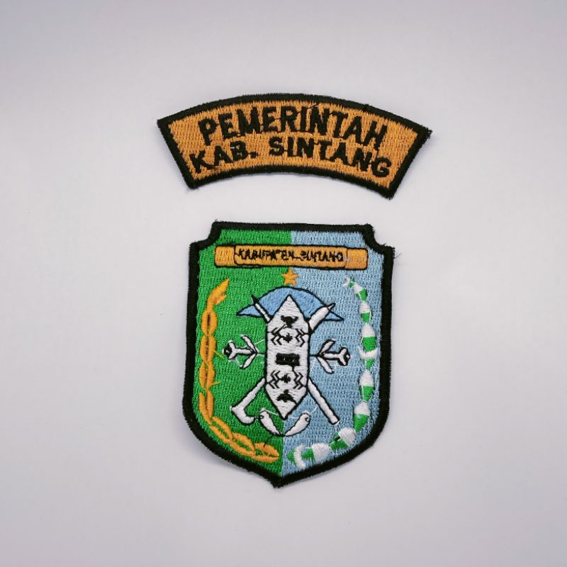 Jual Logo Bordir Kabupaten Sintang / Logo Kabupaten Sintang / Bordir ...