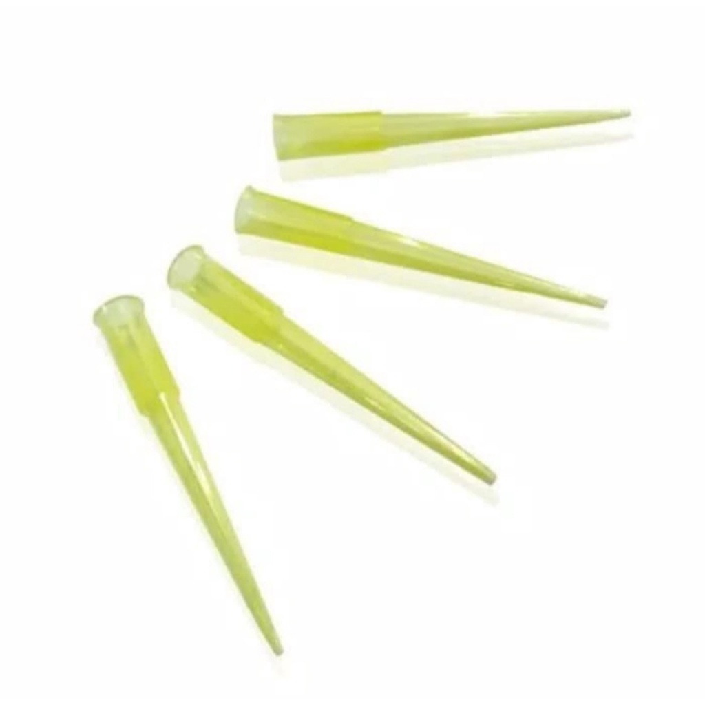 Jual Yellow Tip Micropipet Tips Mikropipet 200 ul per pack pak isi 1000 ...