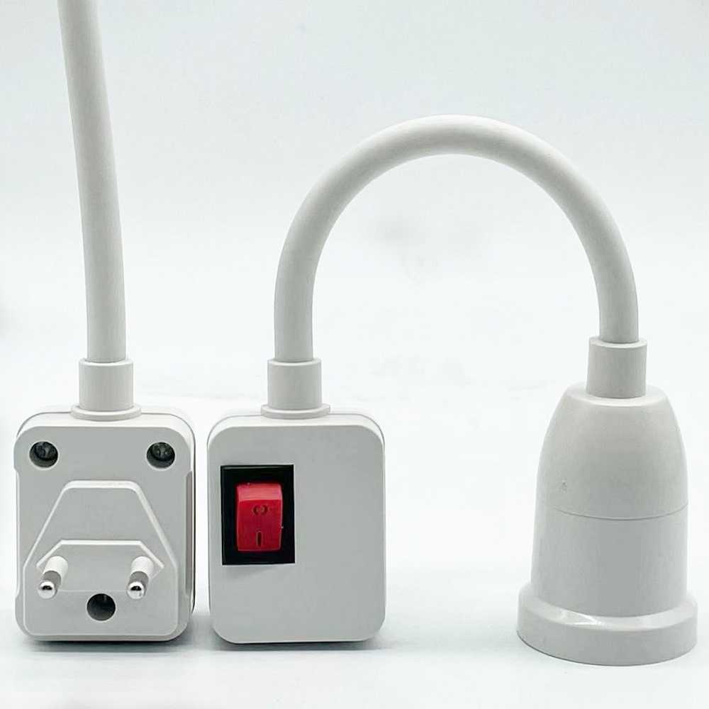 Jual E27 Fitting Lampu Dengan Saklar On Off Steker Lampu Flexsible ...