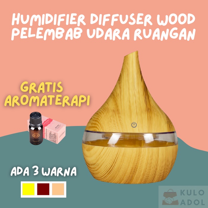 Jual Alat Pelembab Udara Ruangan Air Humidifier Aromatherapy Diffuser ...