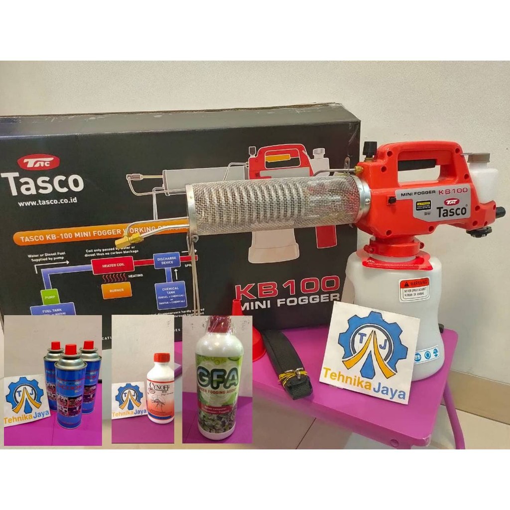 Jual Paket Fogging Nyamuk Tasco KB100 Alat Semprot Nyamuk Mini Fogger ...