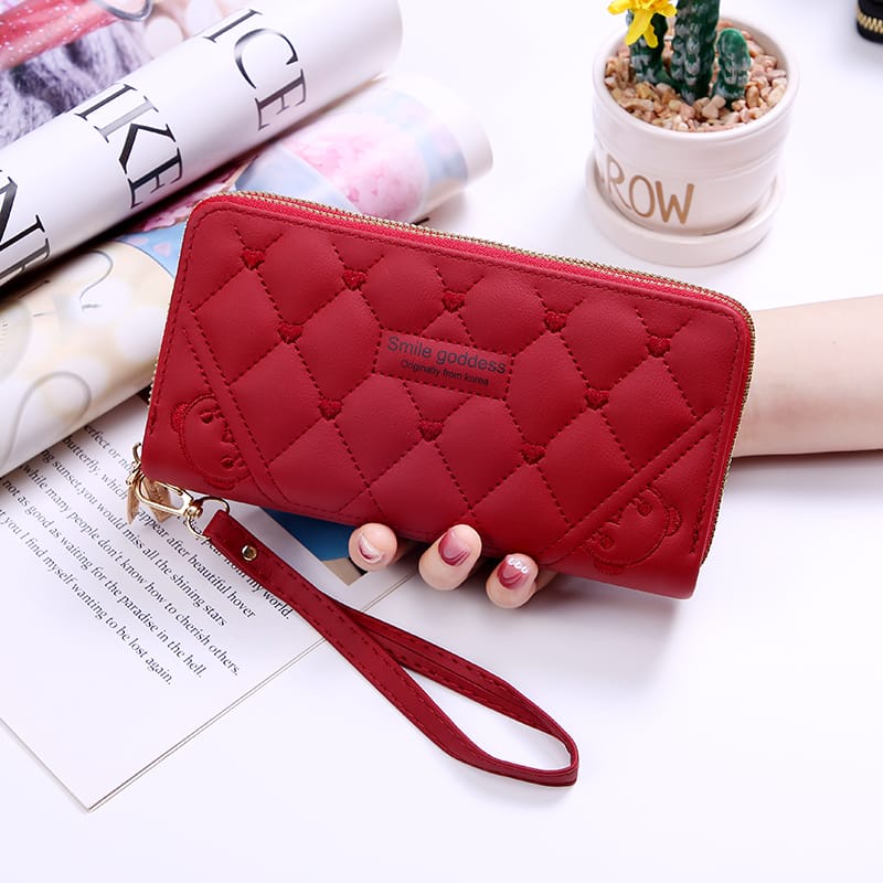 Jual Smile Goddess Versi Korea Dompet Panjang Tas Ritsleting Wanita Dompet Koin D307 | Shopee ...