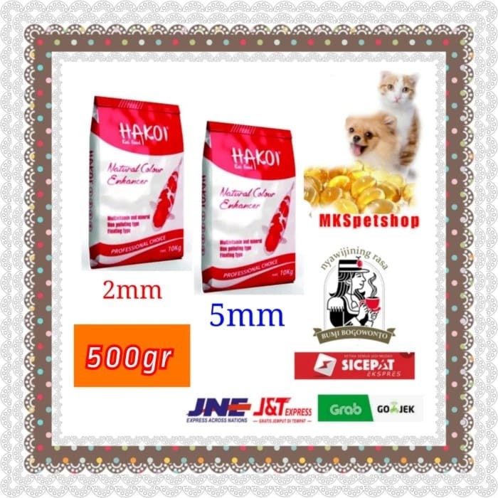 Jual HAKOI Pelet Ikan 500gr / Kemasan Repack- Uk 5 Mm | Shopee Indonesia
