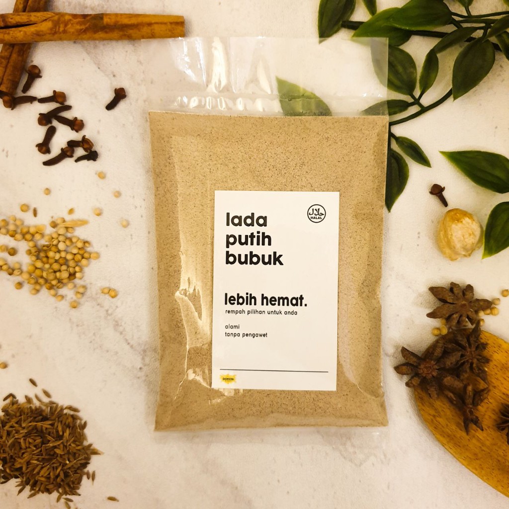 Jual Lada Putih Bubuk 100G / White Pepper Powder / Merica / Rempah ...