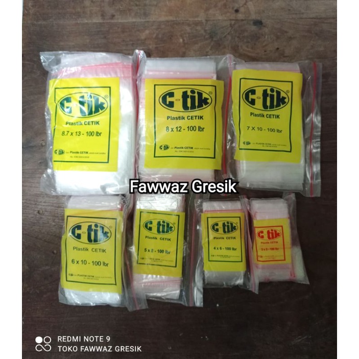 Jual Plastik Klip C Tik Ctik Cetik Kecil ukuran 3x5 4x6 5x8 6x10 7x10 ...