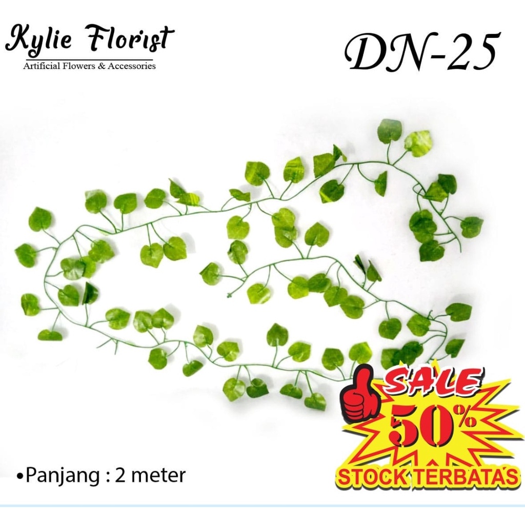 Jual daun maple merambat daun kecil dn 25 panjang 2 meter | Shopee ...