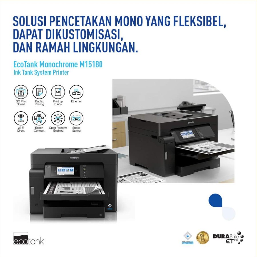 Jual M15180 Epson EcoTank Mono A3 Wi-Fi Duplex All-in-One Ink Tank Printer | Shopee Indonesia