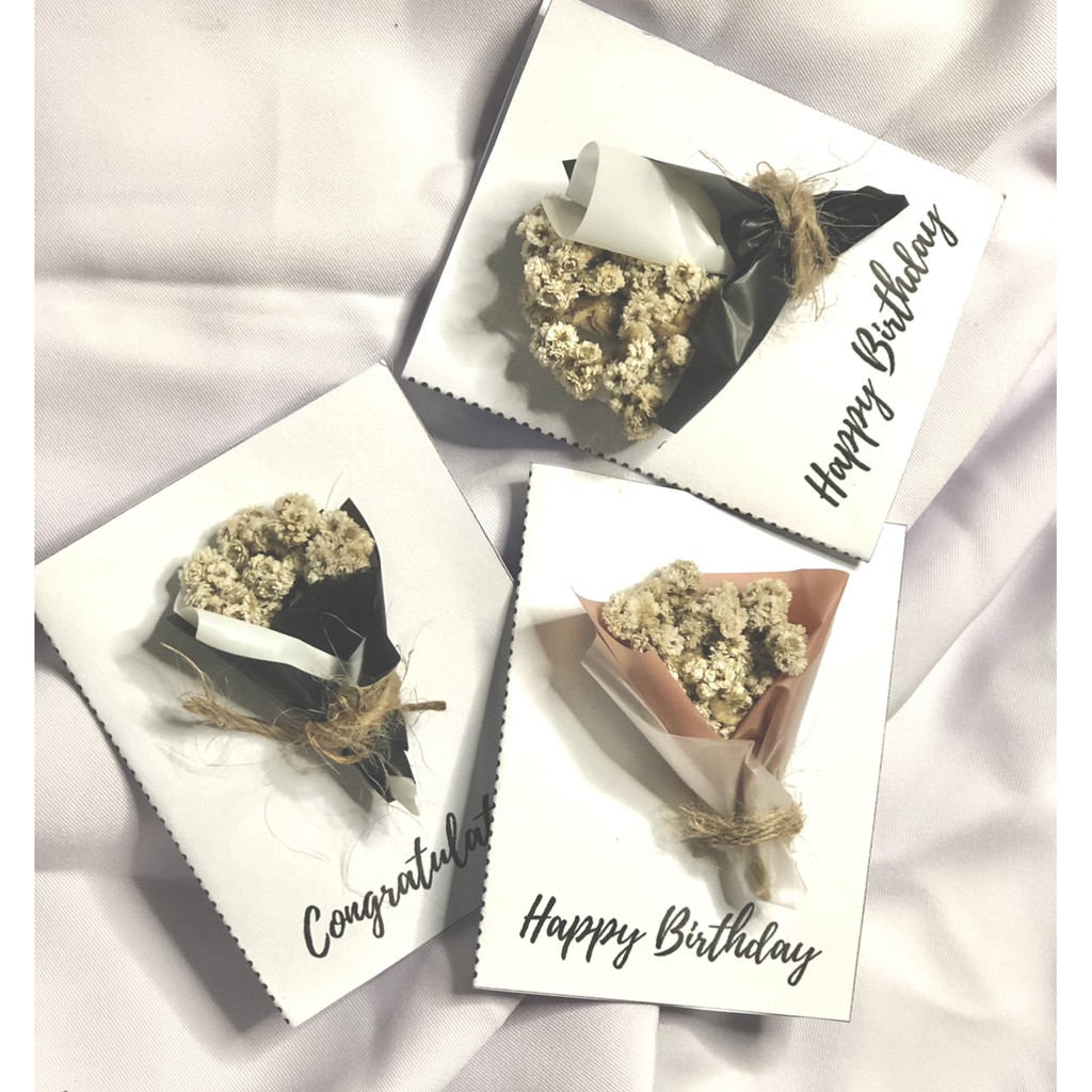 Jual Kartu ucapan flower card kartu ucapan ulang tahun kartu ucapan ...