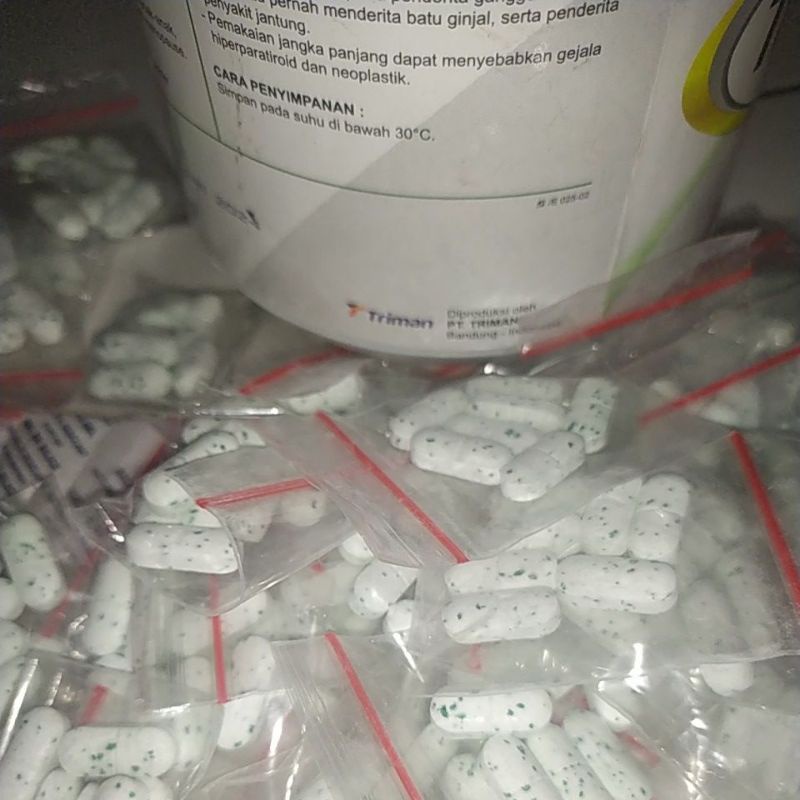 Jual Calsium lactate/pil kalk/pil tulang- jual perklip | Shopee Indonesia