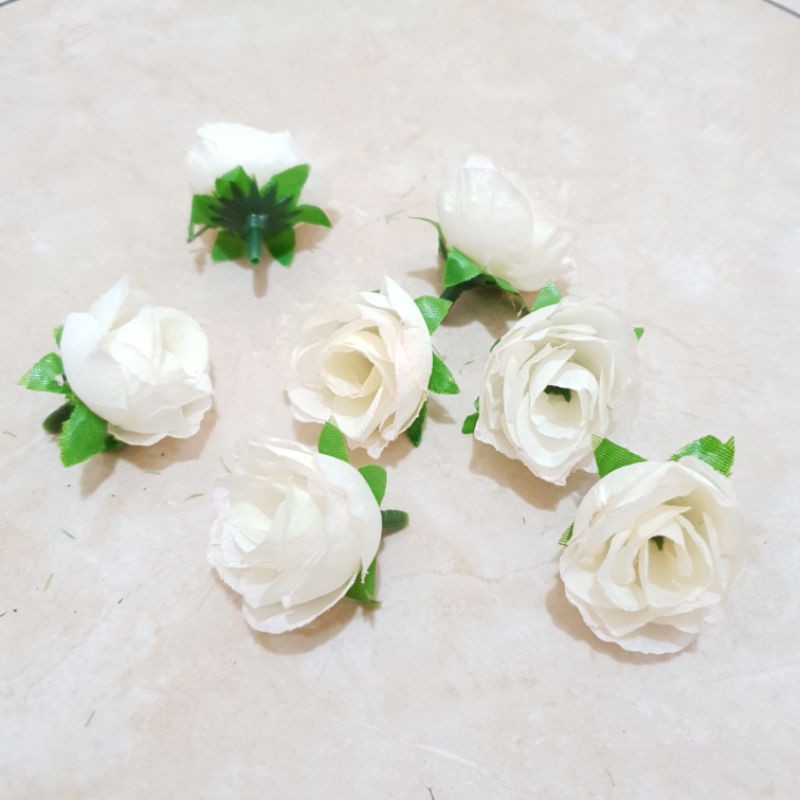 Jual KS50 kelopak bunga kepala satuan head flower mawar rose artificial ...