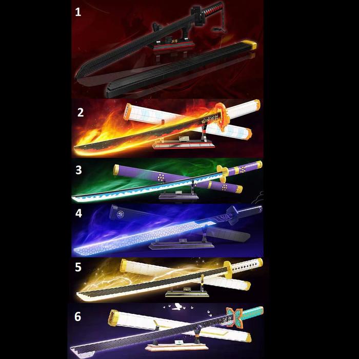 Jual Brick Block Bleach Ichigo Zangetsu Zoro Enma Rengoku Nichirin ...