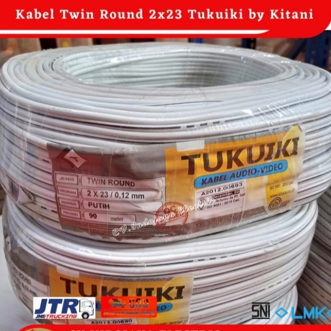 Jual Kabel Cable Twin Round 2x23 /0,12mm Harga Meteran TUKUIKI by ...
