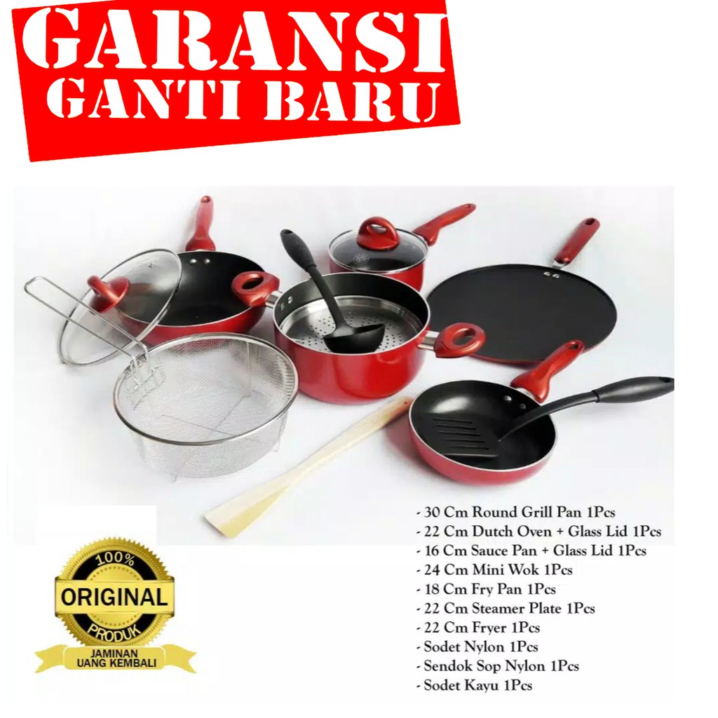 Jual Panci Set Supra 12 Pcs - Supra Rosemary Cookware Set | Shopee ...