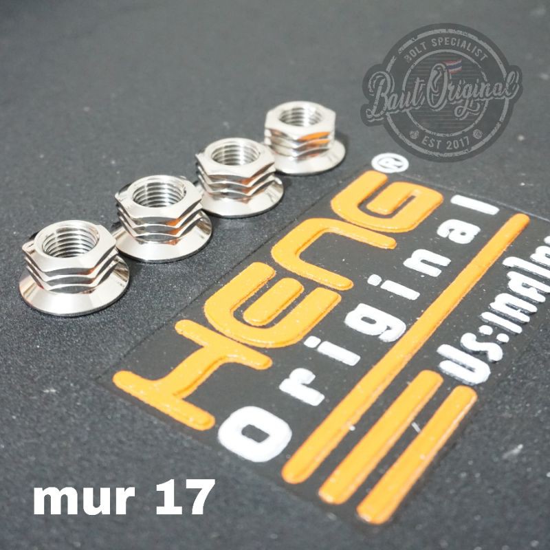 Jual mur probolt silver m12 atau mur 17 original heng stainless ...