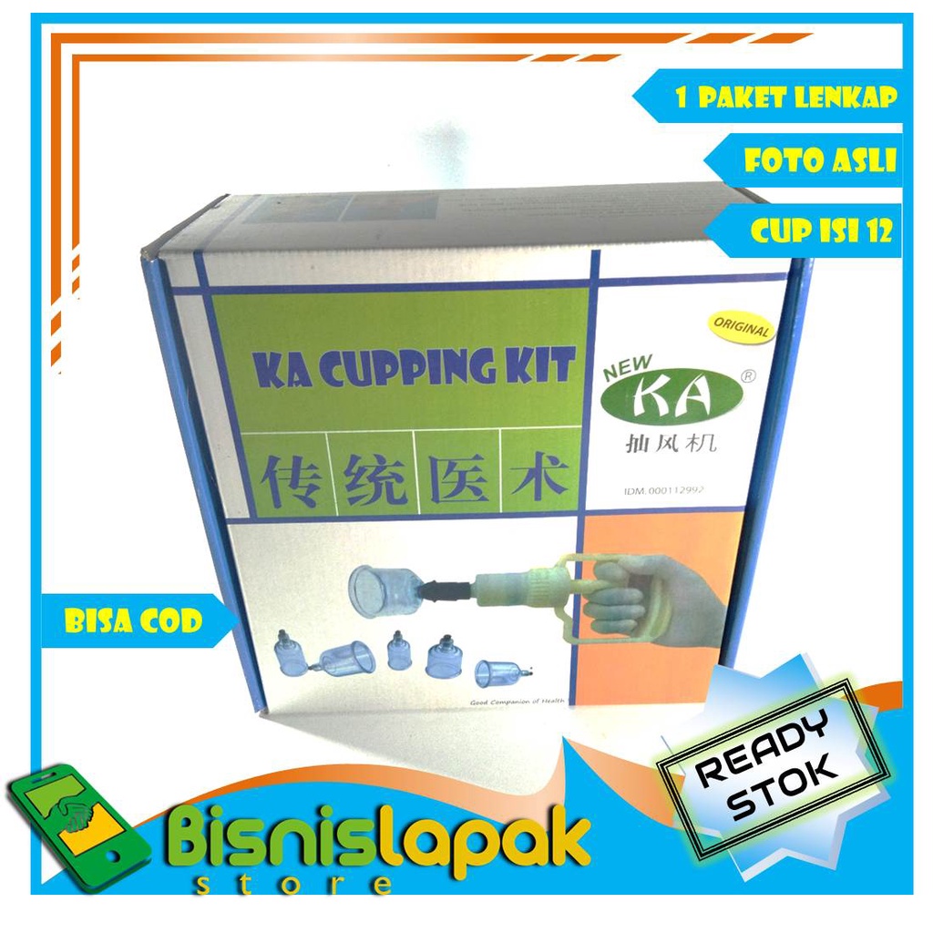 Jual Alat Bekam Kop Angin merk Kongsui atau KA isi 12 Cupping Kit ...