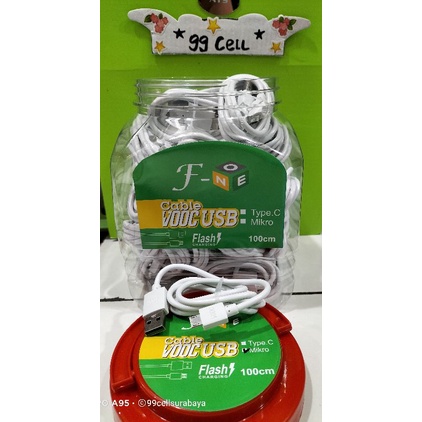 Jual Kabel cas kabel charger mikro USB F-one fast charging | Shopee ...