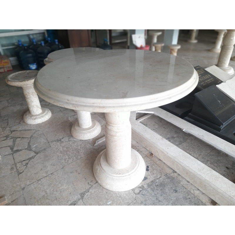 Jual Meja Makan Marmer Minimalis 90cm | Shopee Indonesia