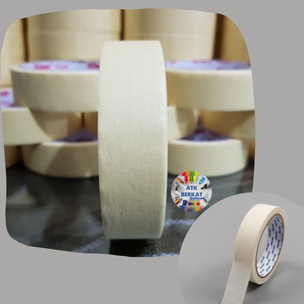 Jual Lakban kertas masking tape 1 inch(24mm) | Shopee Indonesia