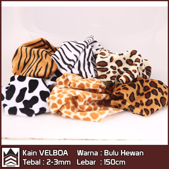 Jual Kain Boneka Motif Bulu Hewan Sapi Macan Zebra Jerapah Jaguard ...