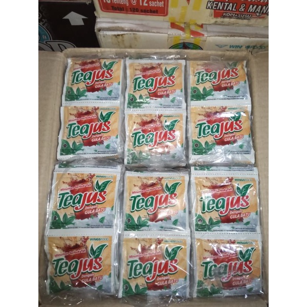 Jual Tea Jus Gula Batu 1 Renceng 10 Sachet | Shopee Indonesia