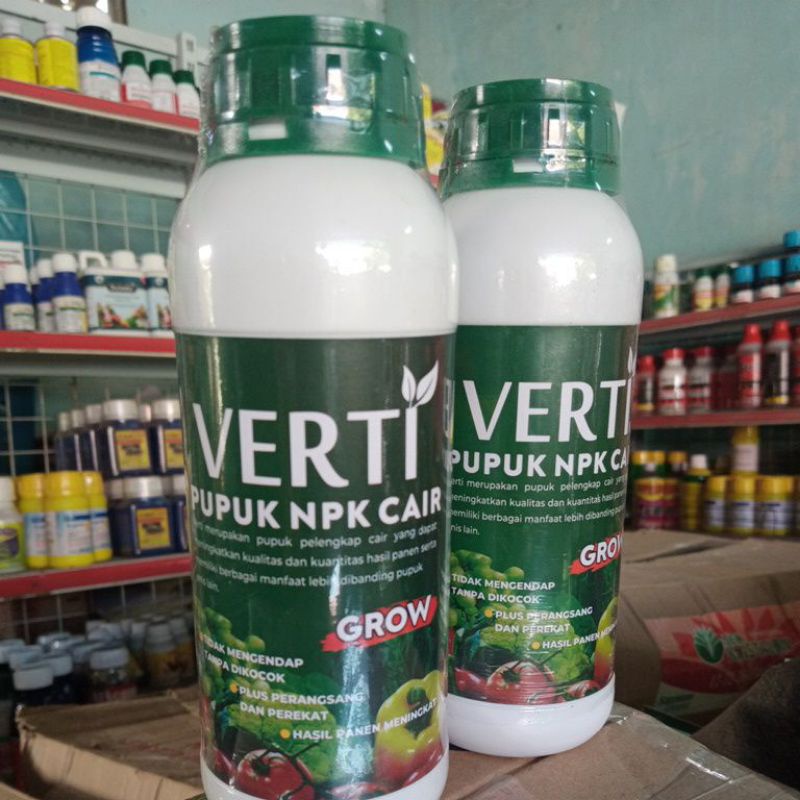 Jual Pupuk NPK cair Verti grow kemasan 500 ml | Shopee Indonesia