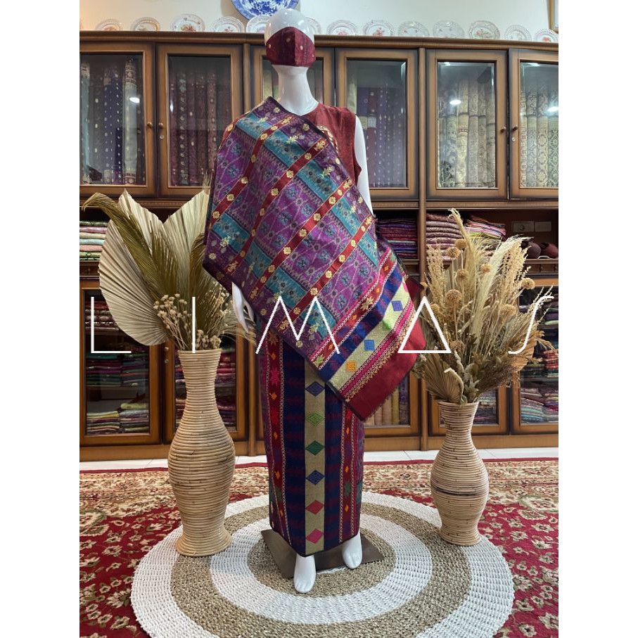 Jual Songket Limar Sadum Benang Emas ORIGINAL / Tenun Tangan Asli ...