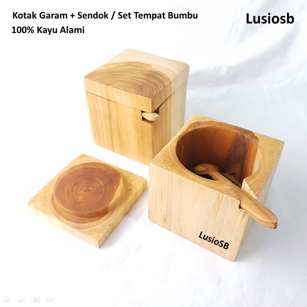 Jual LusioSB Tempat Garam Set / Kotak Garam / Tempat Bumbu / Tempat ...