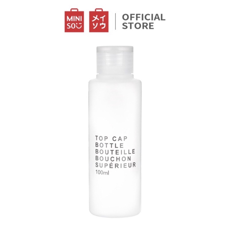 Jual TOP CAP BOTTLE 50ml 100ml MINISO BOTOL WADAH ISI ULANG TEMPAT ...