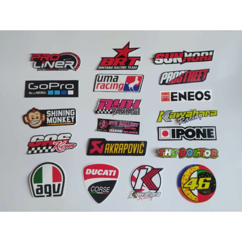 Jual STIKER LOGO RACING CUSTOM PREMIUM QUALITY | Shopee Indonesia